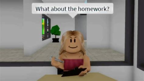 When Someone Reminds The Teacher About Homework Meme Roblox Youtube