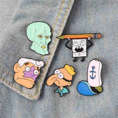 Spongebob Handsome Squidward Enamel Pin Distinct Pins