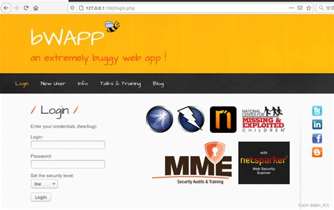 搭建bwapp漏洞实验环境bwapp提示 不被允许进入 Csdn博客
