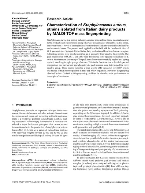 Fact Sheet Staphylococcus Aureus Microbial Identification Maldi Tof