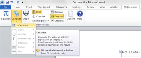 Can Basic Mathematics Be Done In Microsoft Word Super User