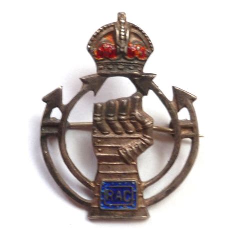 Royal Armoured Corps Silver Sweetheart Brooch British Army Scottish