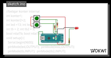 Belajar Konter Internal Wokwi Esp Stm Arduino Simulator