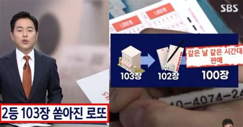 한 곳에서만 2등이 103건 당첨 로또 복권에 조작 의혹 제기되자 정부가 해명