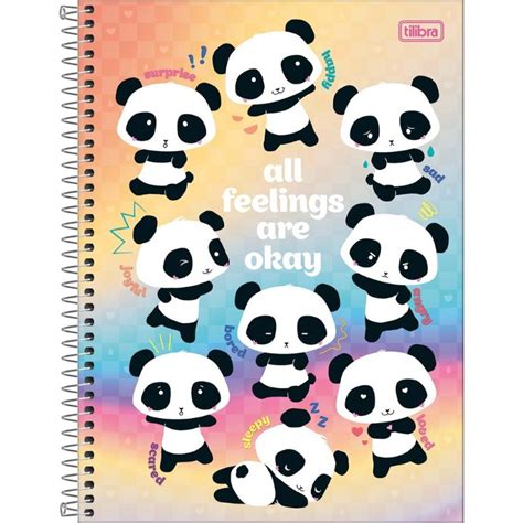Caderno Espiral Capa Dura Universitário 10m Lovely Friend 160 Folhas