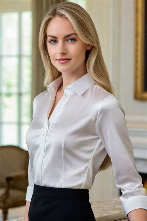 Stylish In Satin Blouse By Daveresta On Deviantart