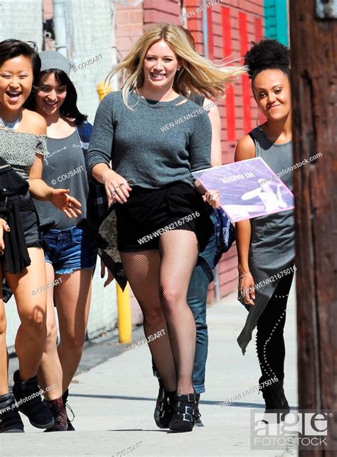 Hilary Duff Is All Smiles While She Films Her New Music Video All
