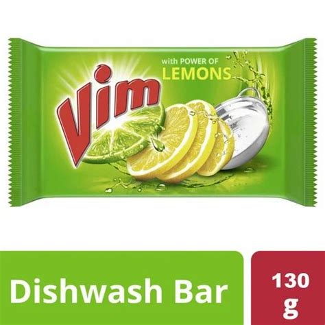 Vim Lemon Dishwash Bar 130 G at 10 piece Vim Bar वम डश वशग सप वम बरतन धन क