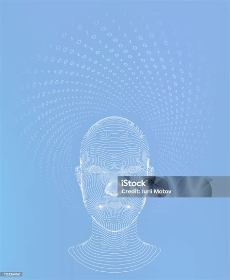 Ai 인공 지능 개념입니다 인공 지능 디지털 브레인 추상적인 디지털 인간의 얼굴입니다 로봇 디지털 컴퓨터 해석의 인간 머리 로봇