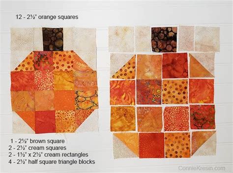 Free Pumpkin Quilt Block Tutorial Artofit