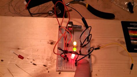 Using A Bicolor Led In Parallel On A Breadboard Youtube
