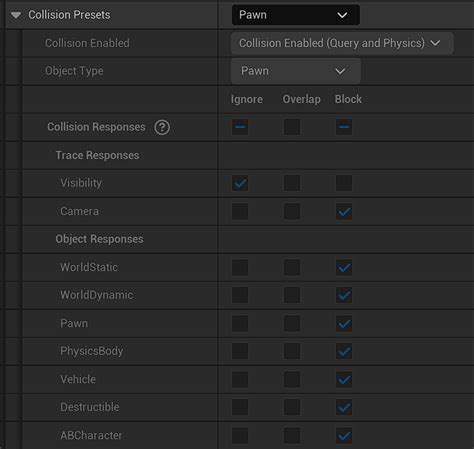 언리얼 엔진에서의 충돌 설정