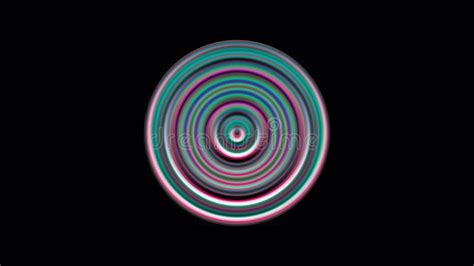 Loop Hypnotic Blue Circle Gradient Lights Line Abstract Background Stock Footage Video Of