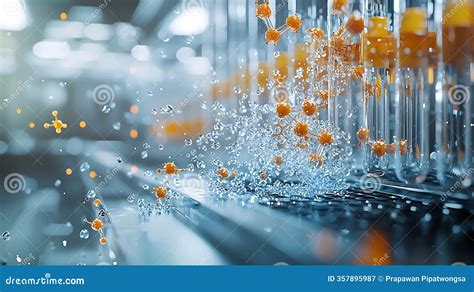 3d Visualization Of Enzyme Inhibition Showing Molecular Structures In Pink And Blue Hues