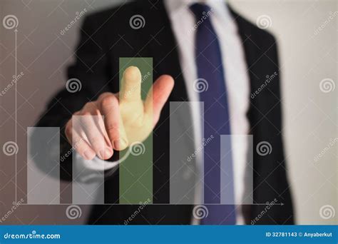 Business Sustainable Development On A Bar Chart Stock Image Image Of