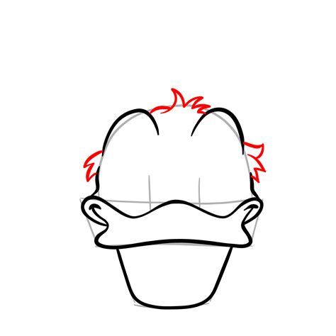 How To Draw Donald Duck Face