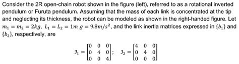 Consider The 2r Open Chain Robot Shown In The Figure
