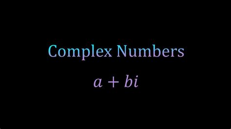 Complex Numbers Complex Arithmetic College Algebra Youtube