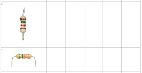 Solved Resistor 1 St Digit 2nd Digit Multiplier Tolerance