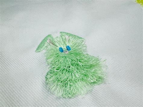 Fringed Easter Bunny Fur 3 Types Fuzzy In The Hoop Small Cute Mini