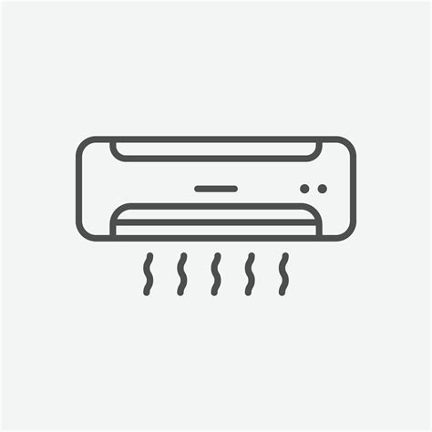 Air Conditioner Vector Icon Isolated Conditioner Icon Vector Design