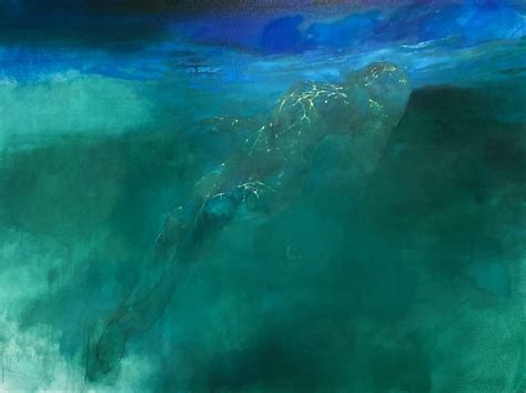 Bill Bate Fusion Atmospheric Other Worldly Nudes Oil Paint On Canvas For Sale At 1stDibs