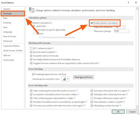 Circular Reference In Excel How To Find Enable Use Or Remove
