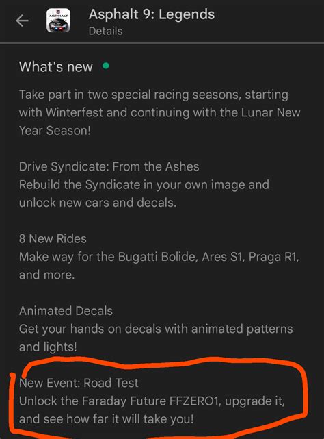 Road Test Faraday Future Ffzero1 Confirmed R Asphalt9