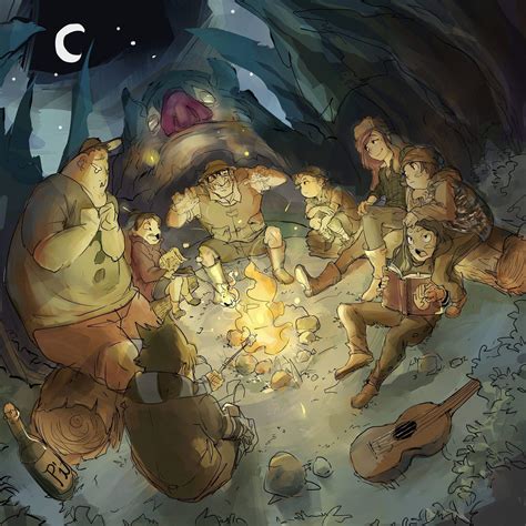 Gravity Falls Campfire With My Friends And Oc Cameo Art Amino