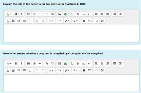 Solved Explain The Role Of The Constructor And Destructor