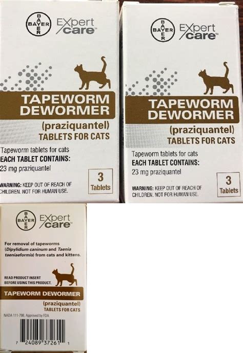 Elanco Tapeworm Dewormer For Cats Dosage Chart