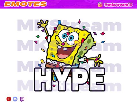 Twitch Emotes Spongebob Squarepants Hype In 2022 Spongebob