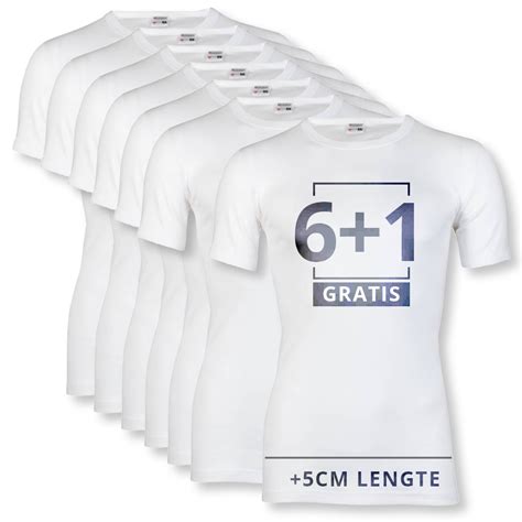 Beeren Heren T Shirt Extra Lang M3000 Wit Voordeelpack