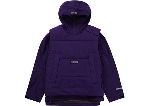 Supreme 2-in-1 GORE-TEX Shell WINDSTOPPER Vest Purple Men's - FW22 - US