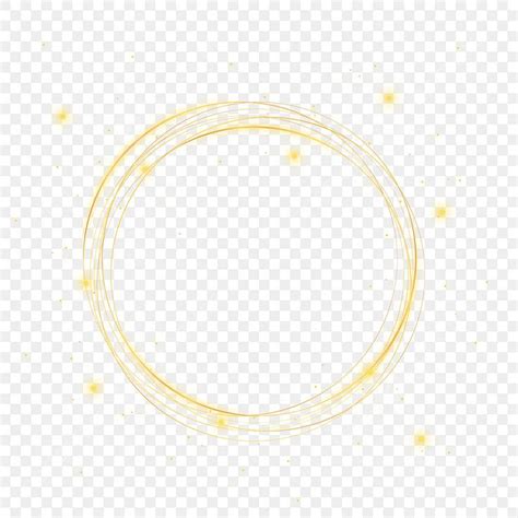 Golden Sparkling Frame Vector Hd Images Round Golden Sparkling