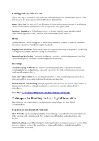 Important Lean Digital Transformation Concepts PDF