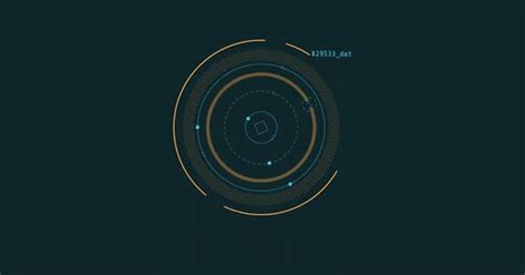 Looped Animation Of Round Shapes Hud Element Overlays Motion Graphics