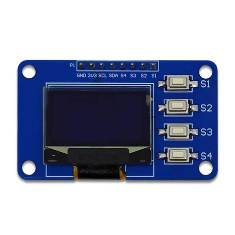 096 Inch Oled Display Module 12864 Screen With Matrix And 4 Key