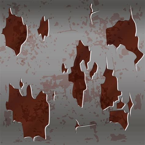 Premium Vector Seamless Texture Of Old Metal With Rust Illustration