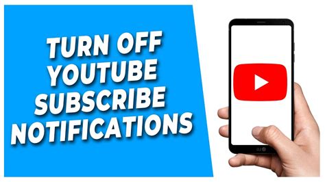 How To Turn Off Youtube Subscribe Notifications YouTube