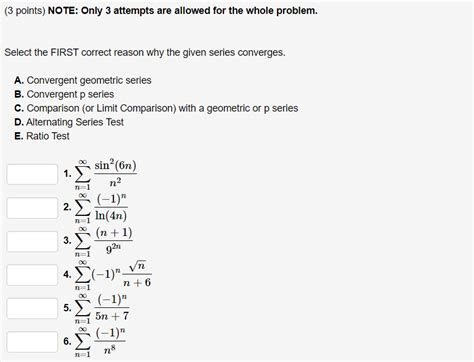 Solved 3 Points NOTE Only 3 Attempts Are Allowed For The Chegg