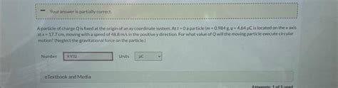 Solved A Particle Of Charge Q Is Fixed At The Origin Of An Chegg Com