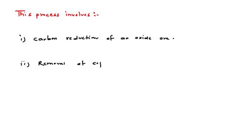 ⏩solvedextraction Of Metal From The Ore Cassiterite Involves A Numerade