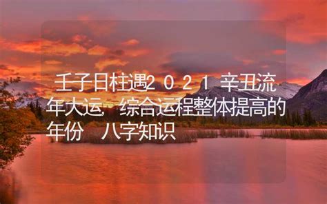 壬子日柱遇2021辛丑流年大运综合运程整体提高的年份 八字知识 八字算命 合福居算命网