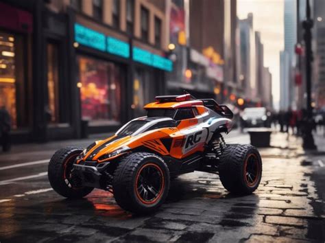 Premium AI Image Urban Exploration At A Small Scale Mini RC Car Adventures In The City
