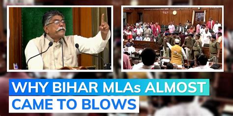 Bjp Mla ‘ripped Off Mic In Bihar Assembly Abused Others Claims