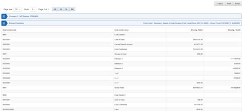 Account Summary SMACC Accounting Software Documentation