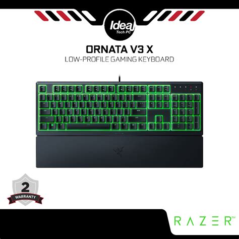 Razer Ornata V X Ergonomic Silent Gaming Keyboard Shopee Malaysia