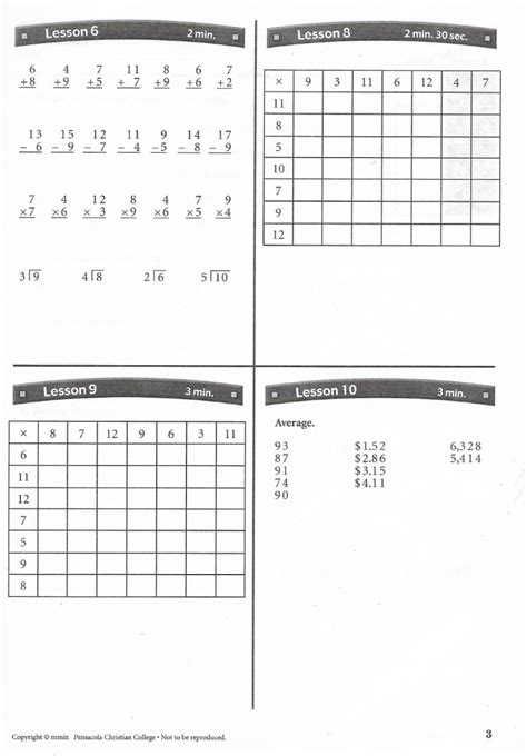 Math Test 1 Abeka Online Exercise For Worksheets Library