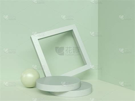 几何形状 三维图形 极简构图 场景原画 商务 空的 球 边框 泰国 模板